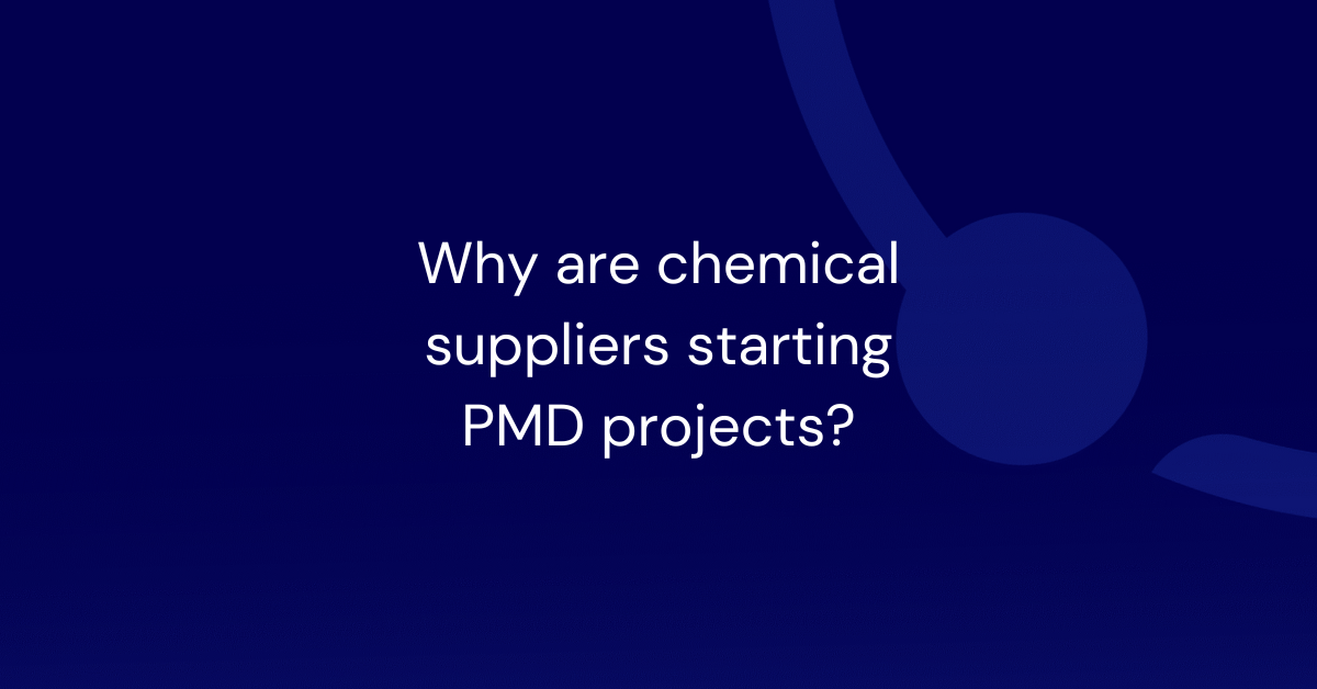 Why are chemical suppliers starting PMD projects? - Video Blog